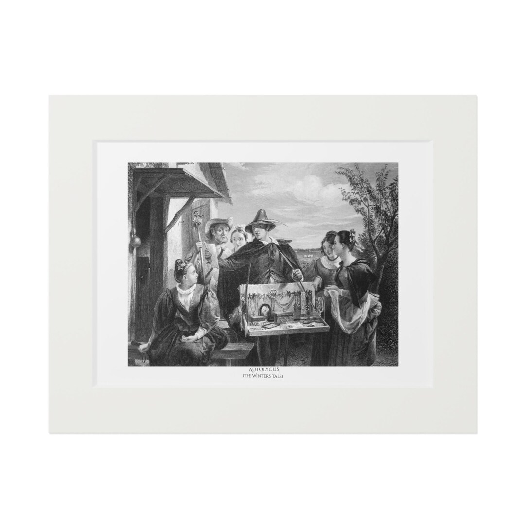 Antique Fine Art Print Recreation of autolycus, the Winters Tale From ...