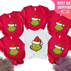 Family Christmas Shirt, Grinch Matching Tee for Christmas, Grinchy ...