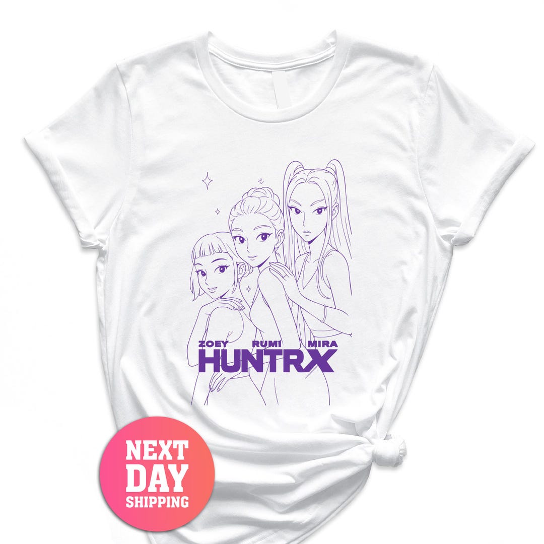 HUNTRIX T-shirt, K-P0P Demon Hunters Tee, Demon Hunters Huntrix T-shirt ...