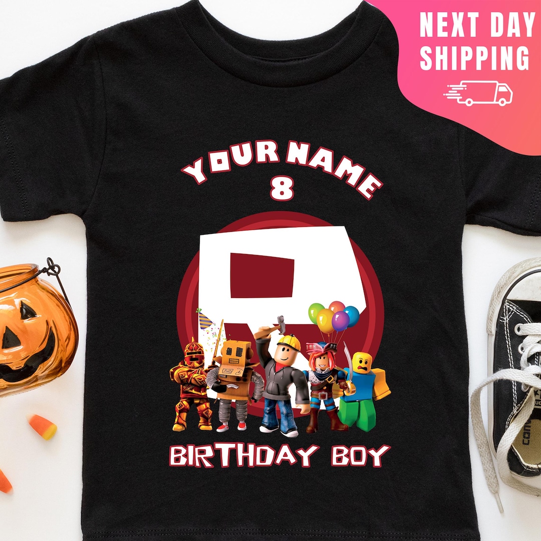 Custom Roblox Shirt, Family Birthday Shirt, Birthday Tshirt, Bday ...