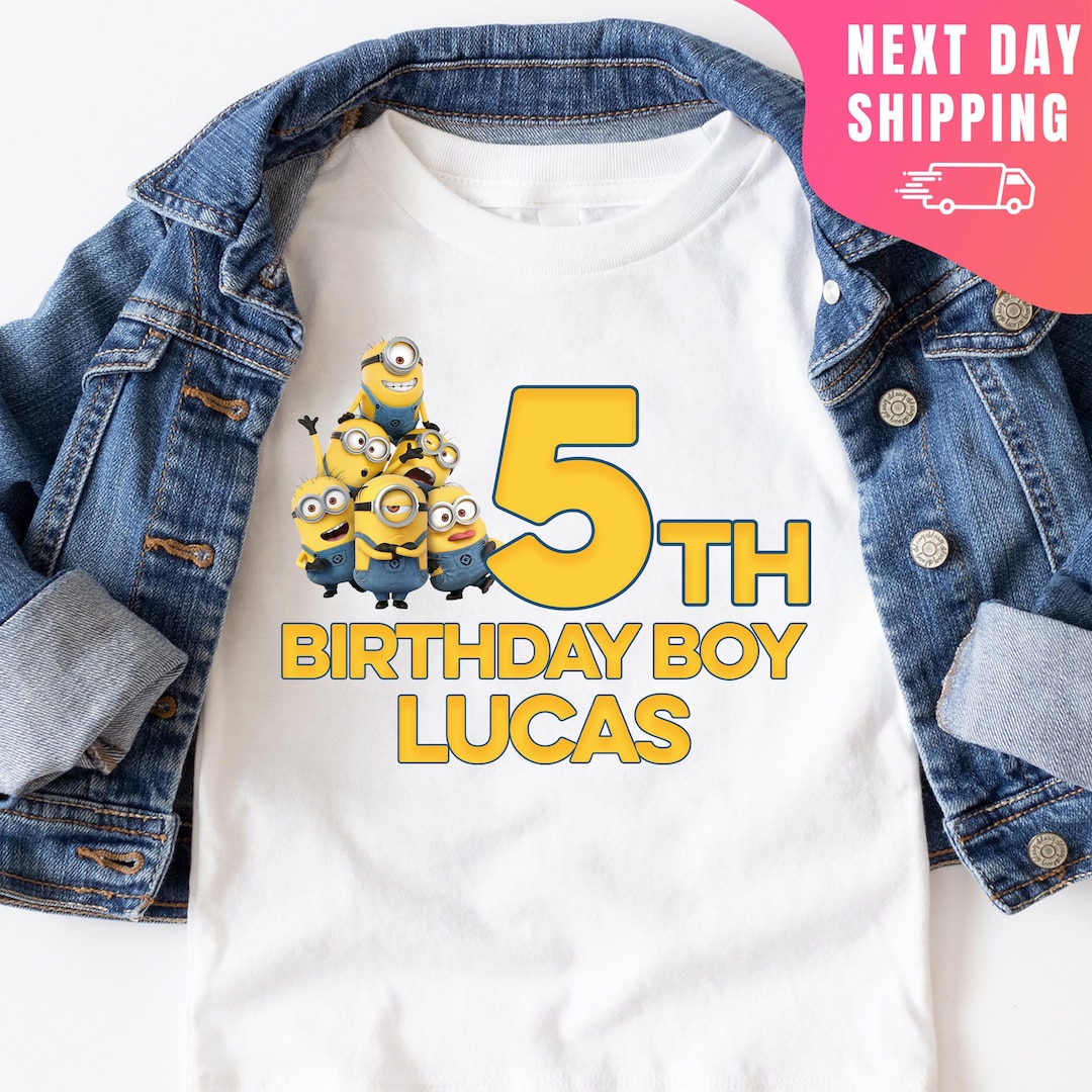 Custom Minion Birthday Shirt | Minion Birthday | Minion Birthday Shirt ...
