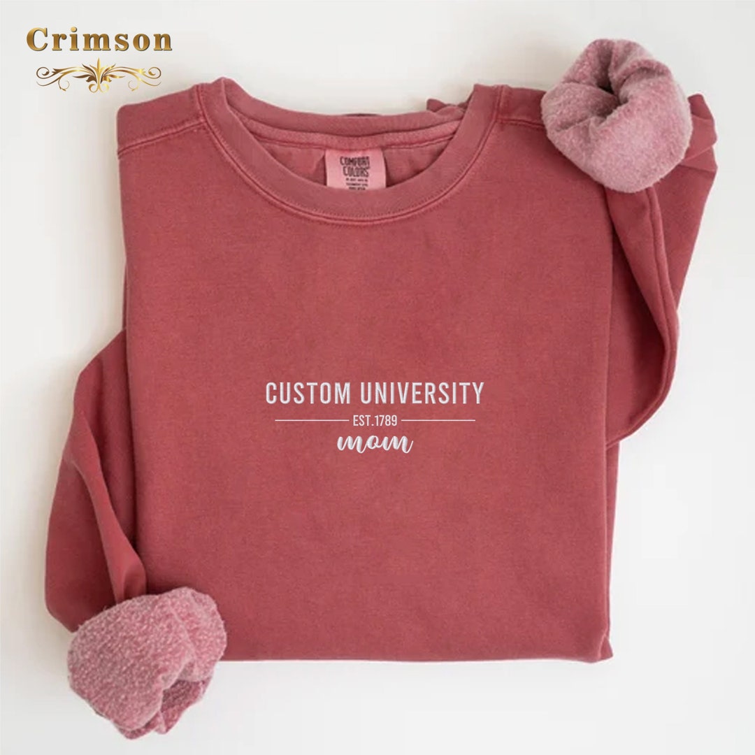 Custom University Sweater, Personalized Mom Sweater, Custom Date ...