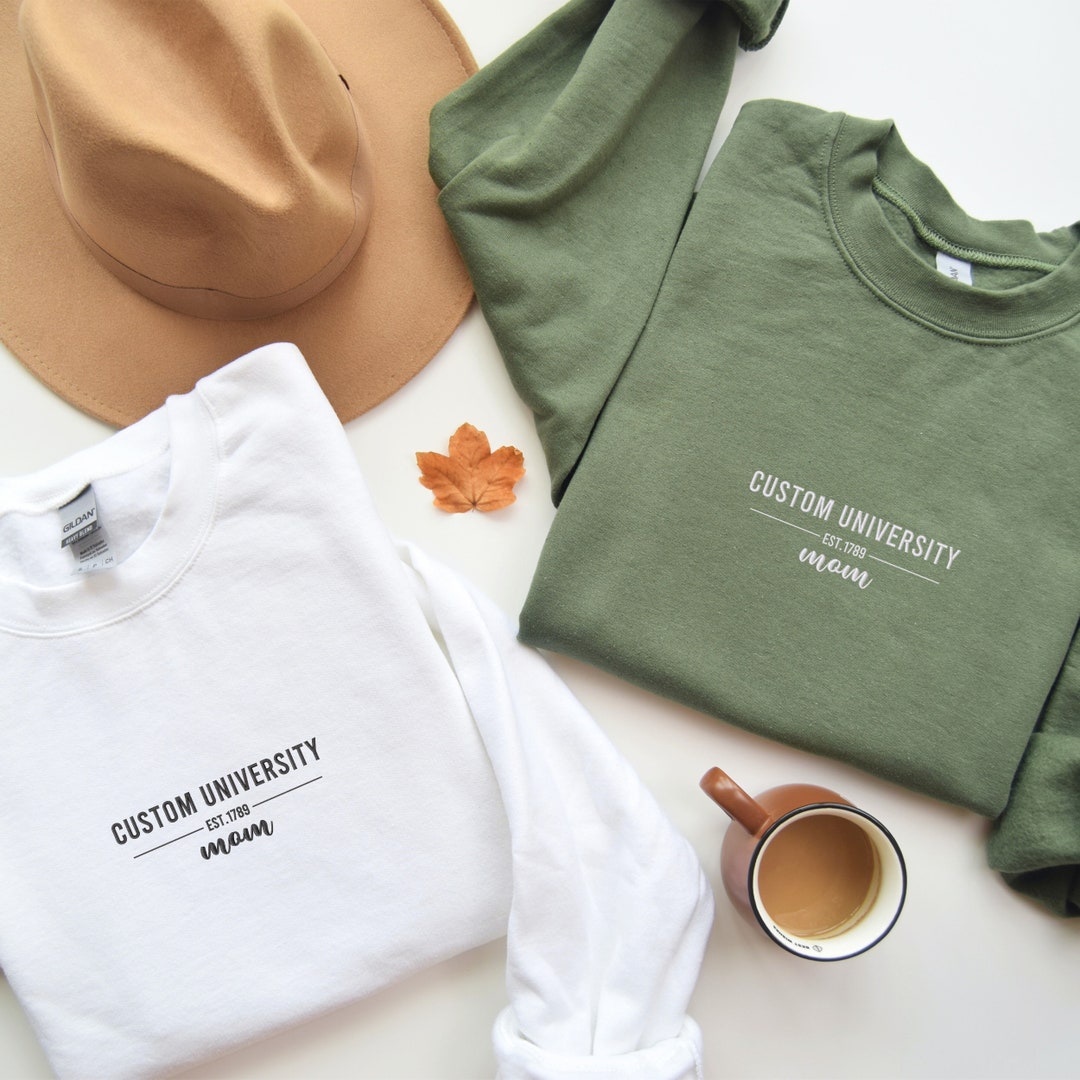 Custom University Sweater, Personalized Mama Sweater, Custom Date ...