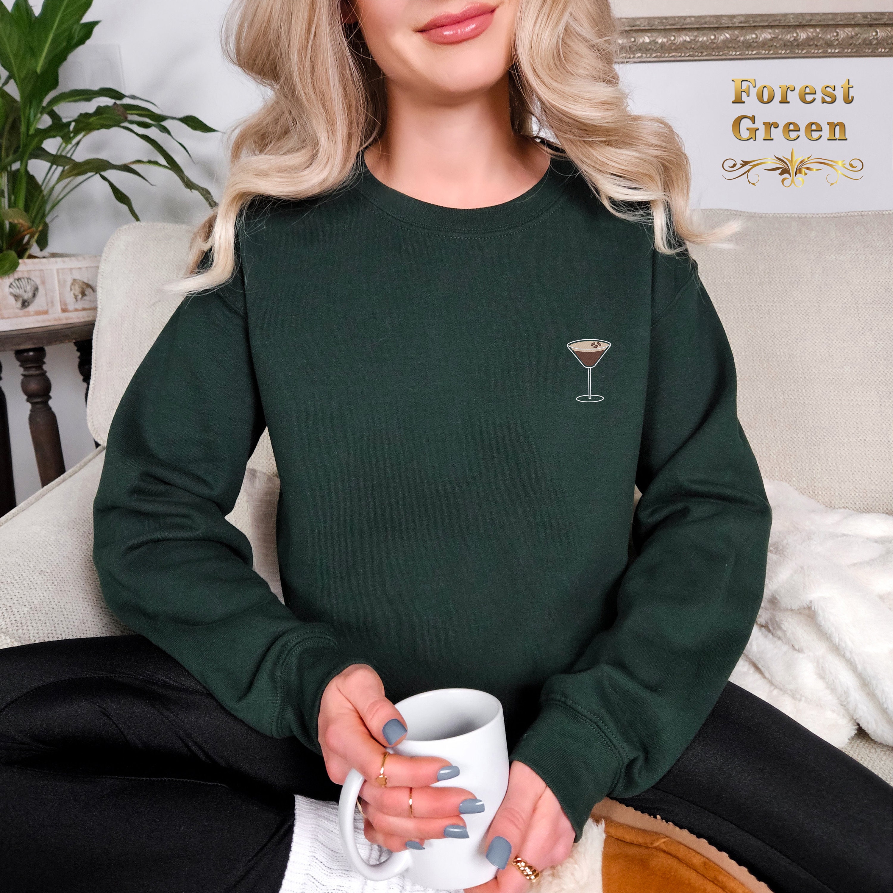 Embroidered Espresso Martini Pocket Cocktail Lover Sweat, Drink Lover ...
