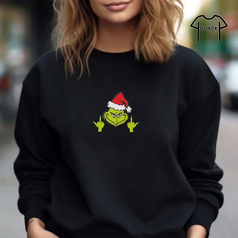 Grinch Middle Finger - Etsy