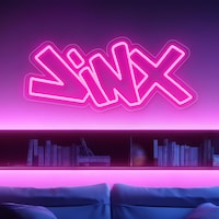 Jinx Was Here | Arcane - LED Neon Sign, Cartoon Neon Sign ...