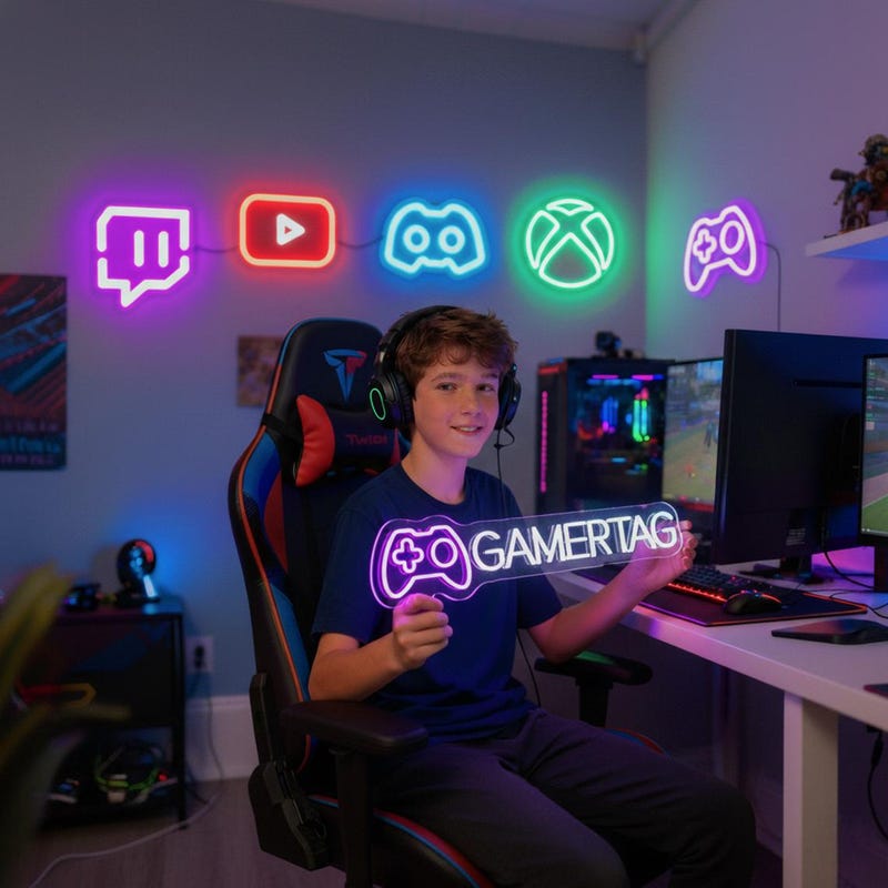 Neon Sign Light Gaming - Etsy