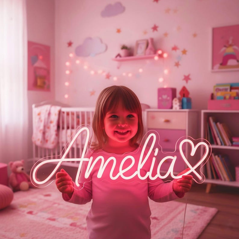 Custom Name Neon Sign for Kids Personalized Neon Sign for Bedroom ...