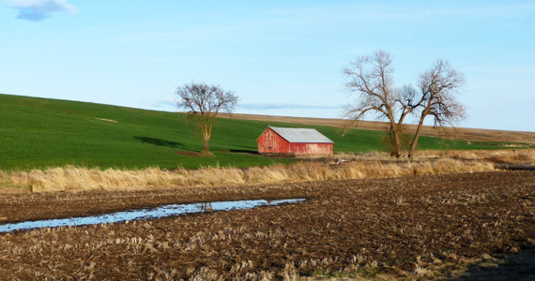 Spring Landscape Red Barn Fine Art Photograph Rustic Home Decor - Etsy