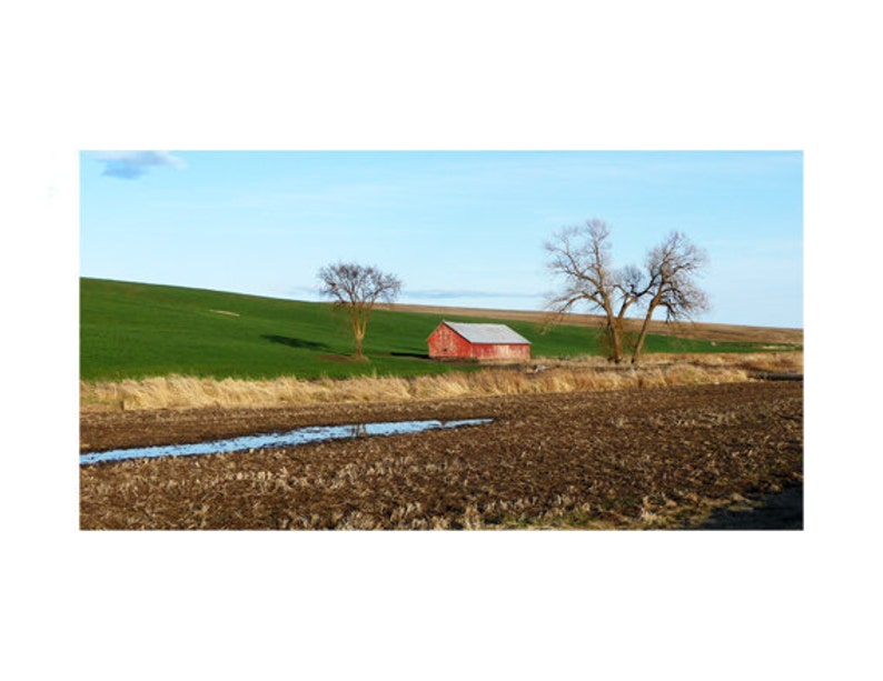 Spring Landscape Red Barn Fine Art Photograph Rustic Home Decor - Etsy