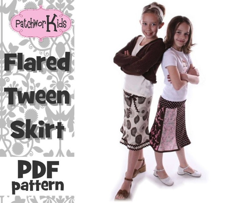 Tween Flared Skirt Pattern Ebook Sizes 6-14 Teen - Etsy