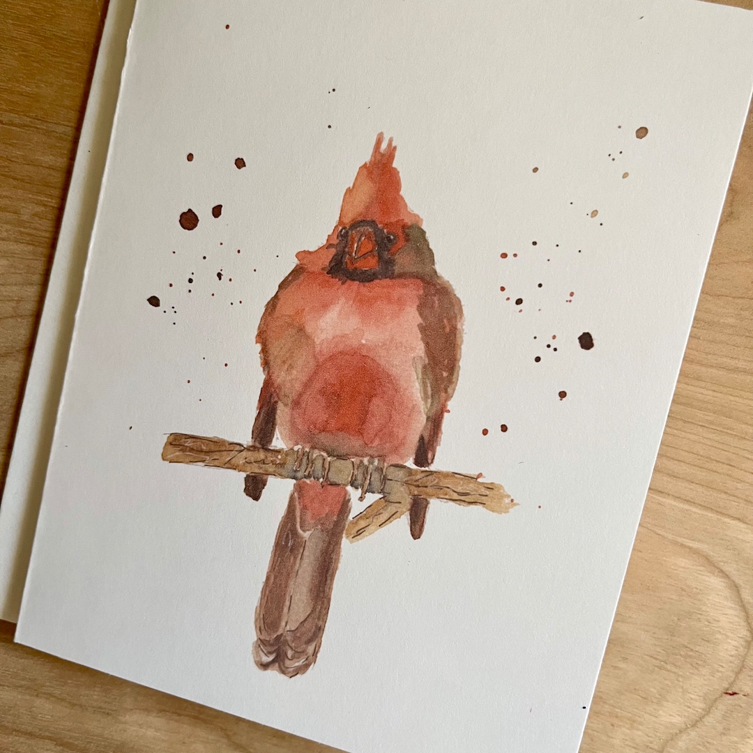 Cardinal Note Cards A2 4 1/4 X 5 1/2 - Etsy