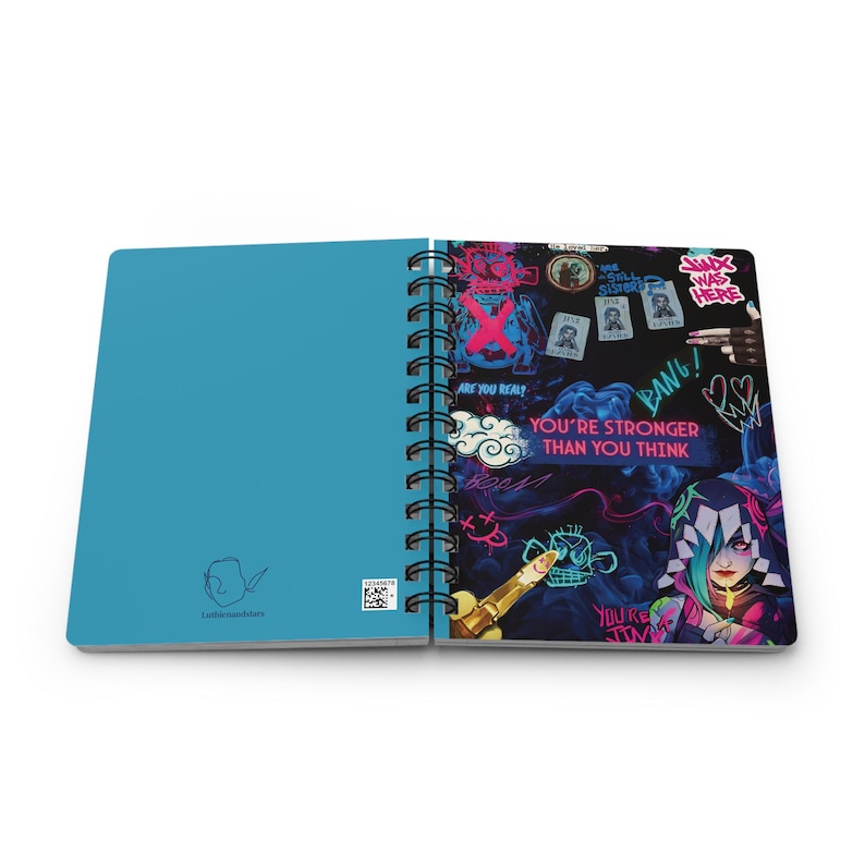 Jinx Arcane Notebook, League of Legends Ruled Journal, Gamers Gift ...
