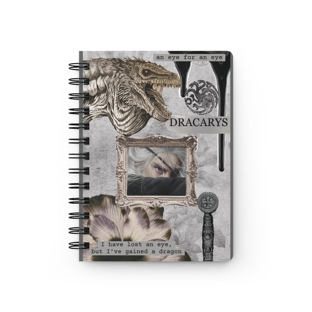 Aemond Targaryen Notebook – House of the Dragon Journal, Vhagar & Fire ...