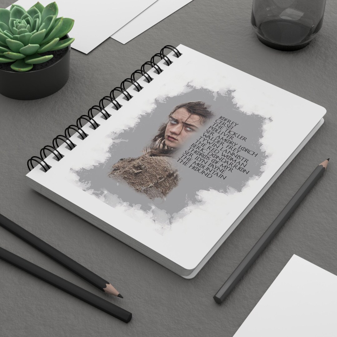 Arya Stark Journal, Game of Thrones Gift, House Stark, Winterfell, Not ...