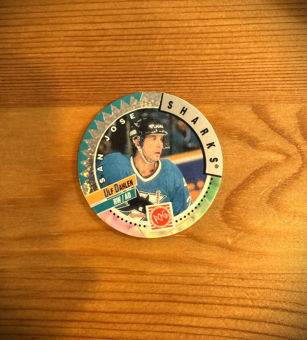 San Jose Sharks Ulf Dahlen Hockey Trading Collectible Pog Pogs 1994 - Etsy