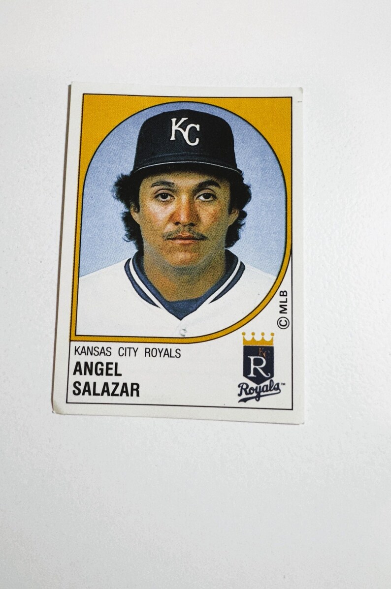 Panini Baseball 1988 Sticker Angel Salazar Kansas City Royals - Etsy