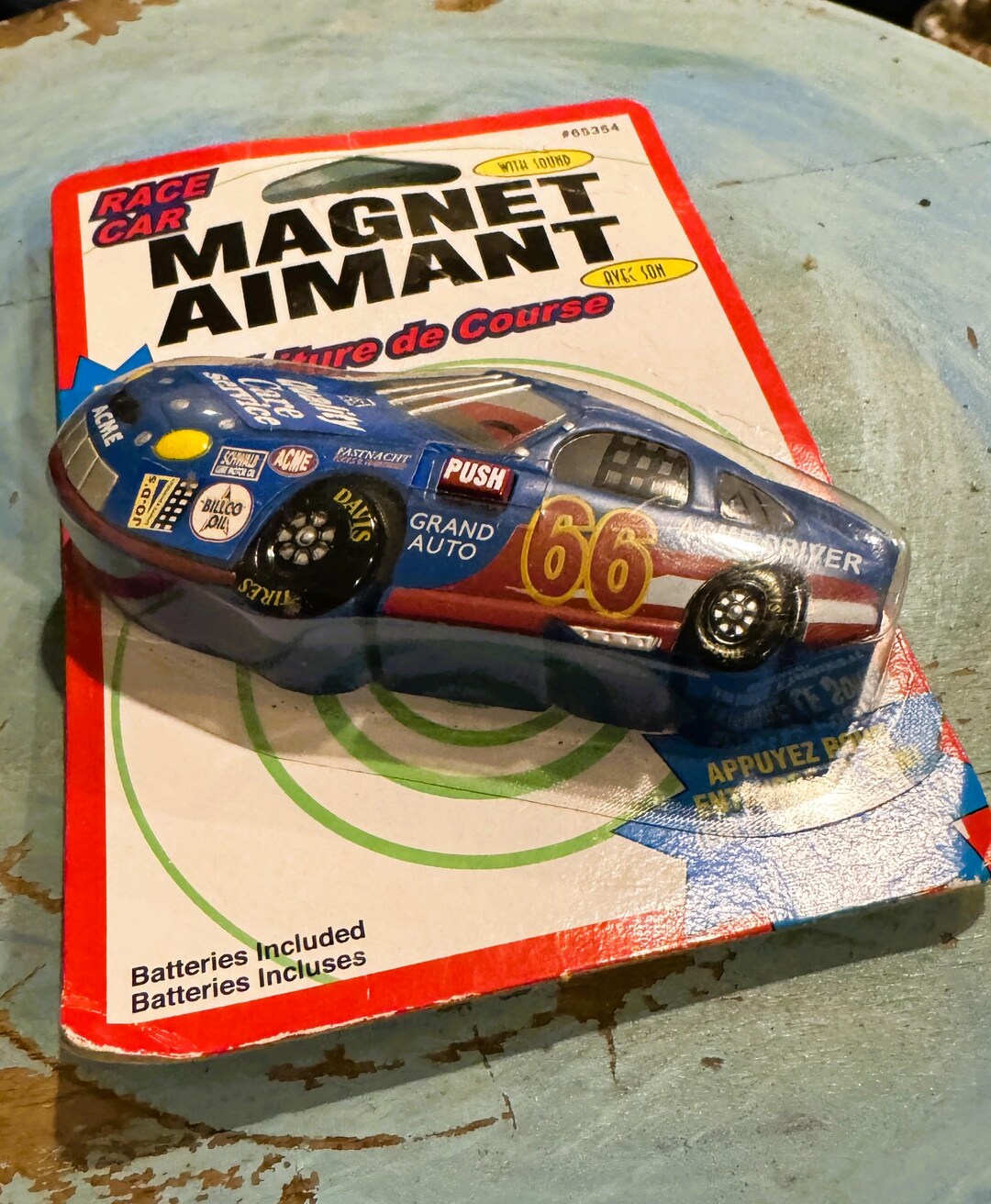Race Car Magnet With Sound - Batteries Included in Working Condition ...