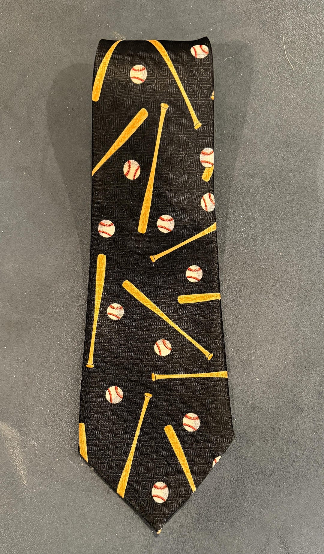 Baseball Tie 1997 Bats and Balls Designed by A. Rogers - Etsy