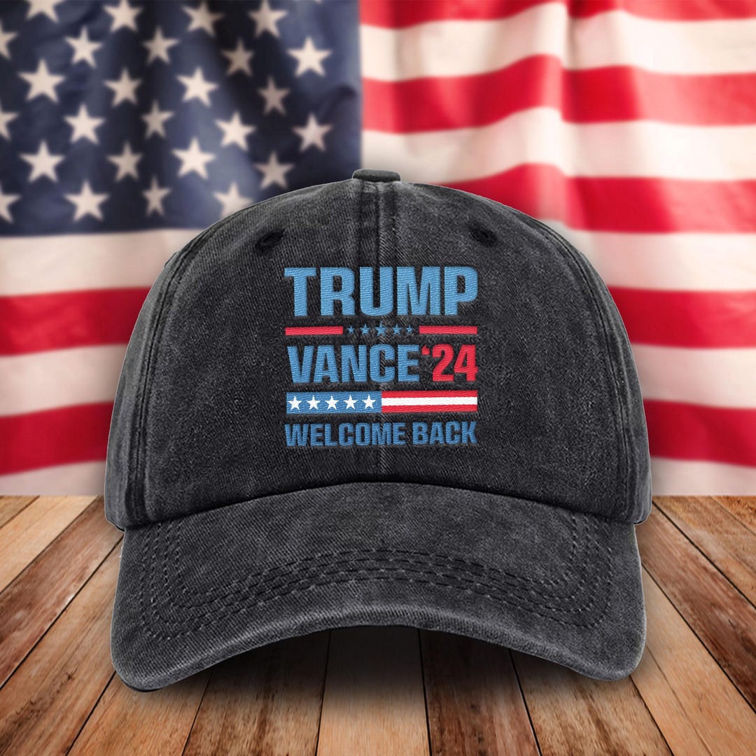 Trump 2024 Embroidered Hat, Trump Won 2024 Hat, Trump Vance Welcome ...