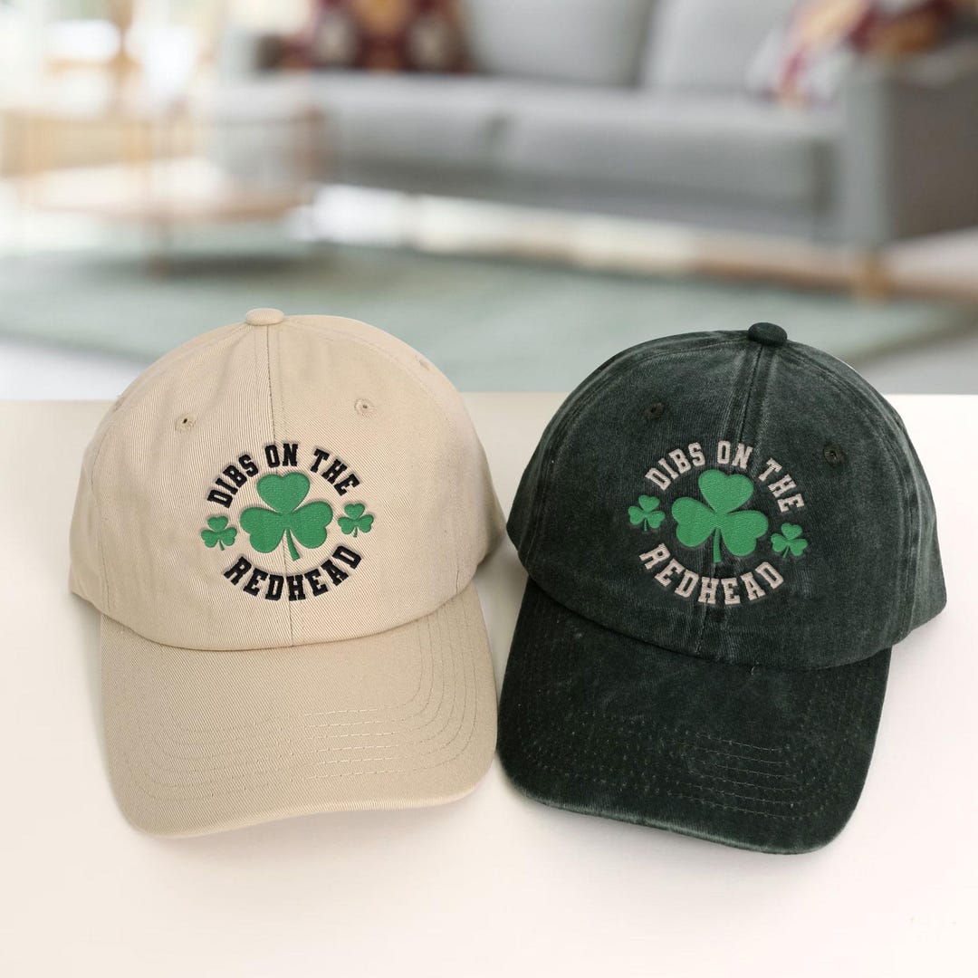 Dibs on the Redhead Embroidered Hat, Lucky Hat, St Patty's Cap, Women's ...