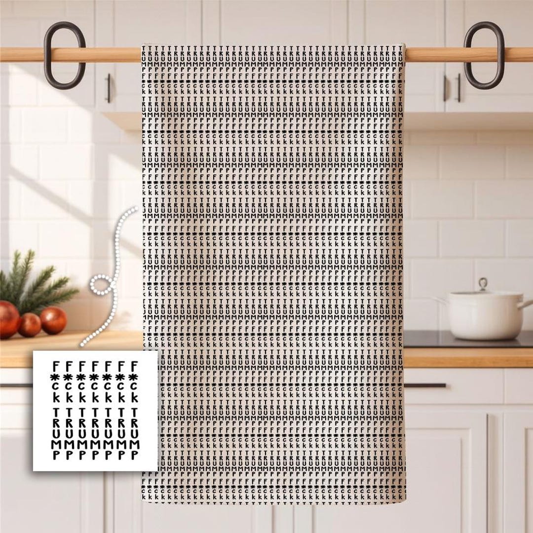 Subtle F*ck Trump Hand Towel, Anti Trump Kitchen Towel, Political Home ...