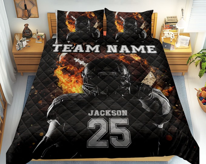 GAME DAY Quilted Football Table Topper or Football Quilt Pattern Paper ...