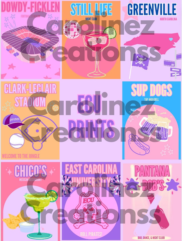 ECU Prints - Etsy