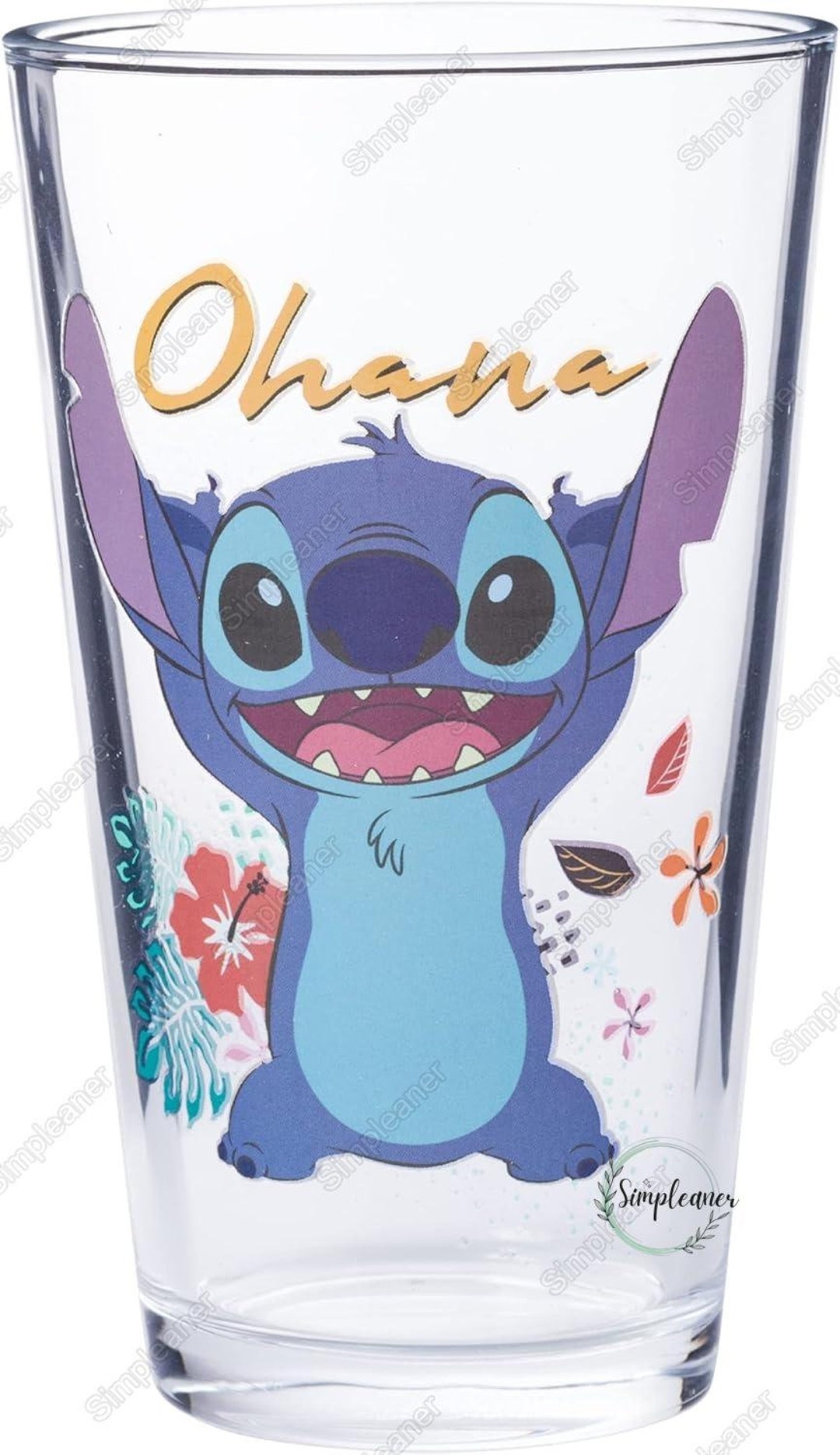 Stitch Ohana Beer Glass, Disney Stitch Glass, Stitch Beer Glasses ...