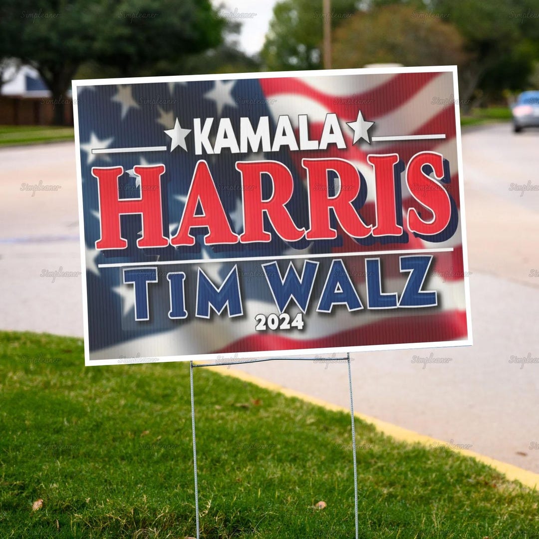 Buy Kamala Harris Tim Walz 2024 Yard Sign, Harris 2024 Outdoor Sign ...