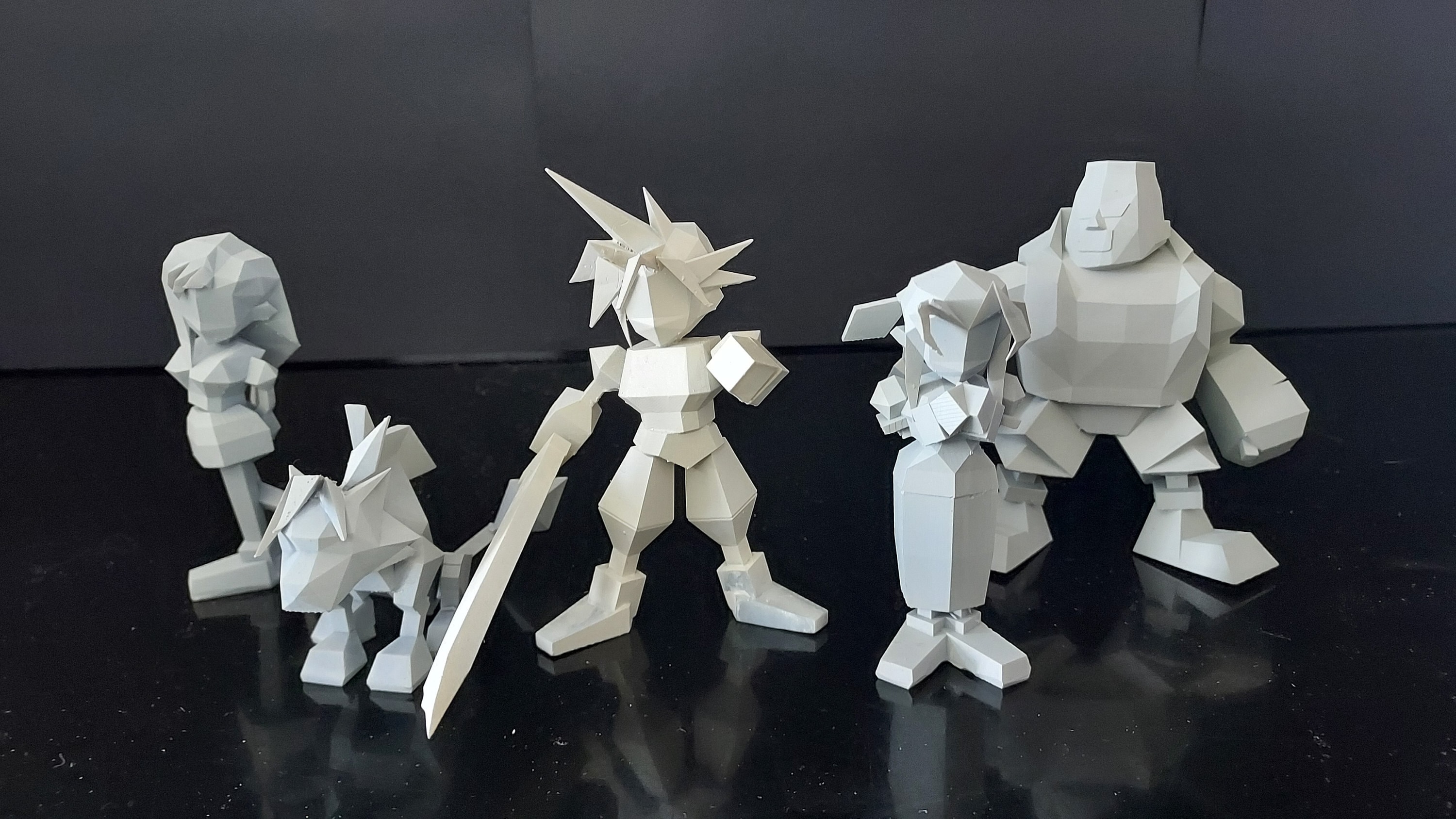 Final Fantasy VII Low Poly Team Pack Stls - Etsy