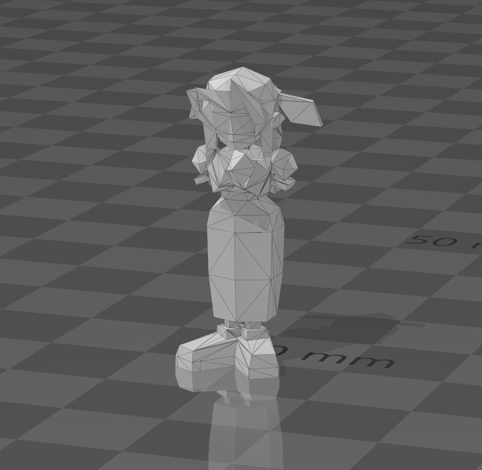 Aerith Low Poly Pray Pose STL - Etsy