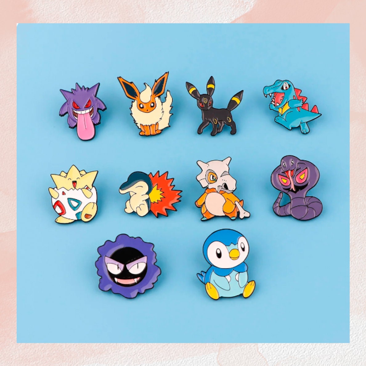 Pokemon Pin, Pokemon Enamel Pin, Pokemon Pins, Togepi, Piplup, Gastly ...
