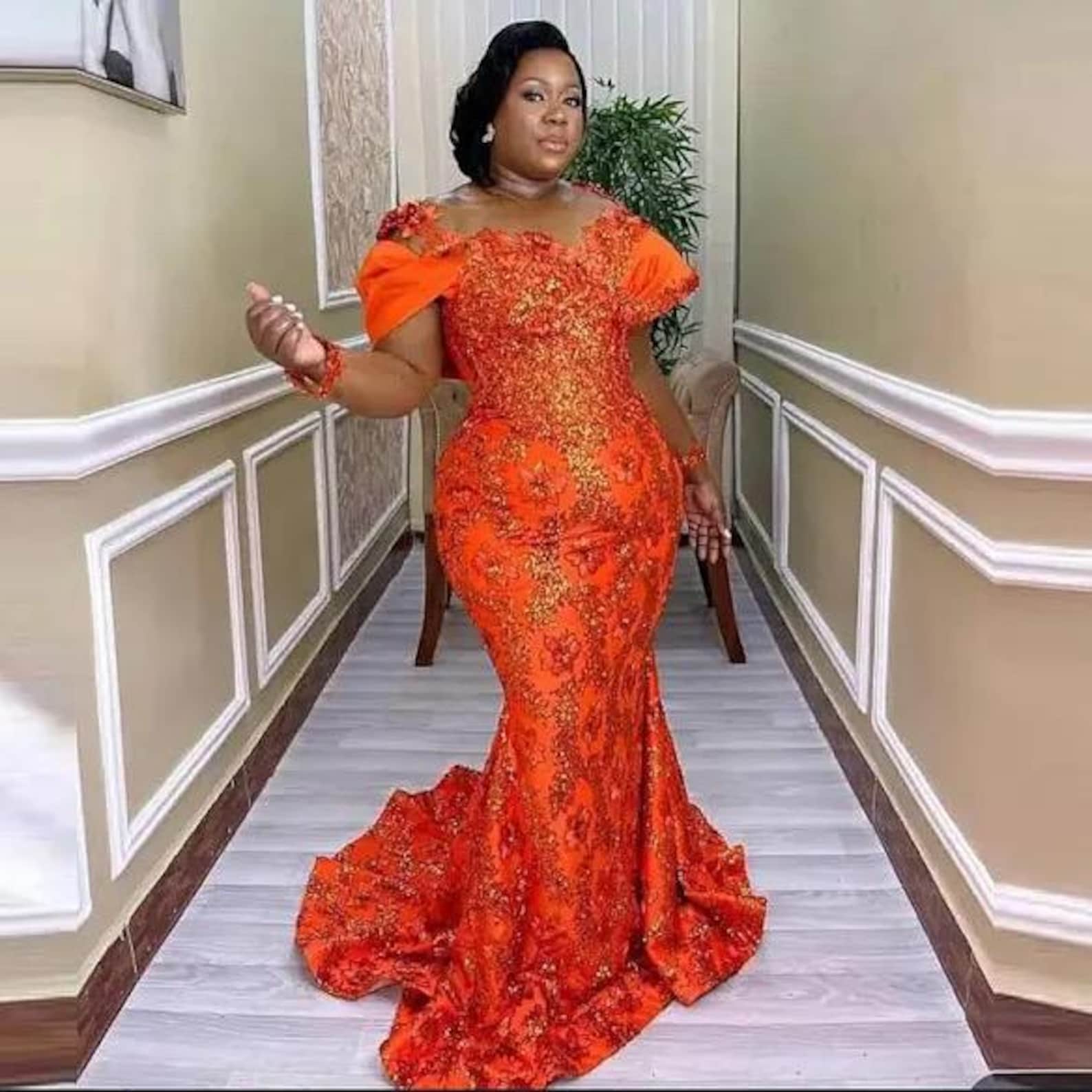 African Wedding Dress Custom Order - Najima - Queen Sheba | Aso Ebi ...
