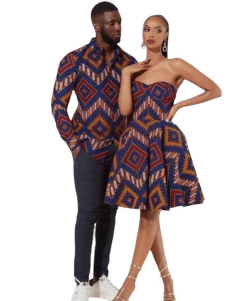 African Couples Dress - Custom Order| Matching African Ankara Attire ...