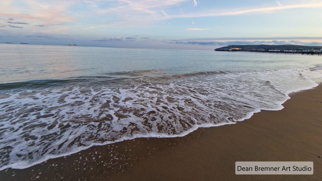 Coastal Sunset Serenity: Digital Download of Tranquil Beach Photography - Etsy
