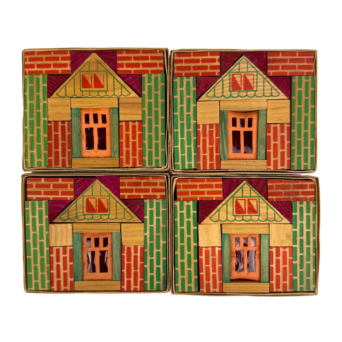 Vintage Mini Building Block Set - 1950s, Made in Japan - Etsy
