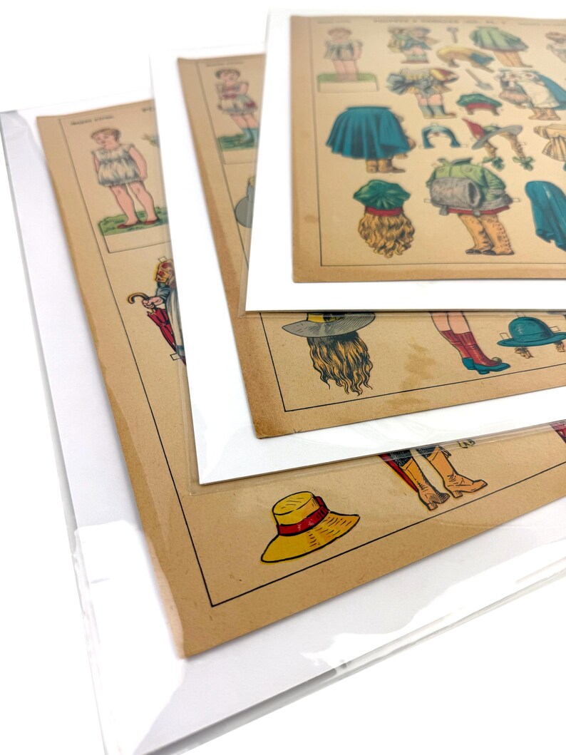 French Paper Doll Antique Illustration by Imagerie Pellerin - Etsy