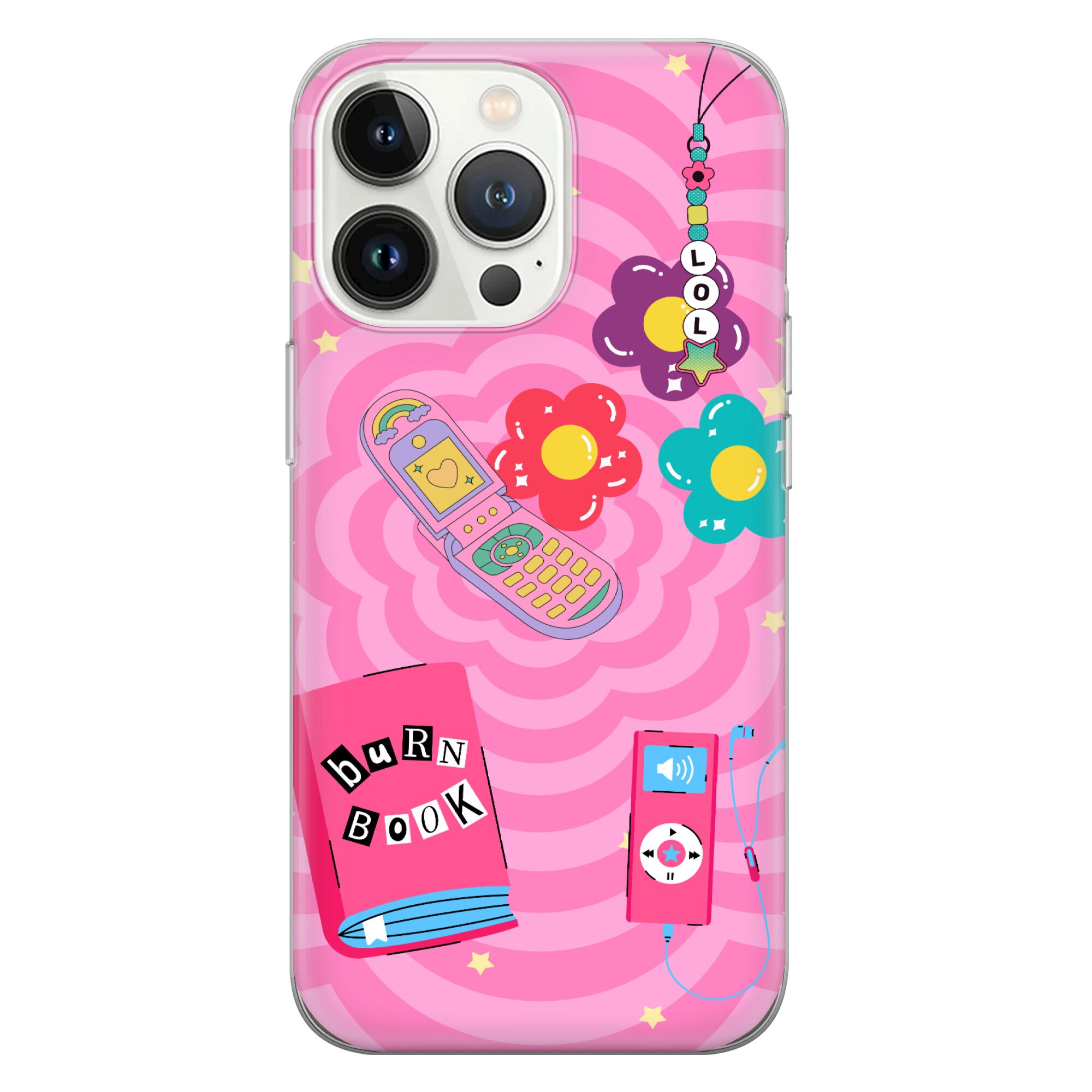 2000's Style Phone Case Girly Cover for iPhone 15pro, 14, 13, 12, 11 ...