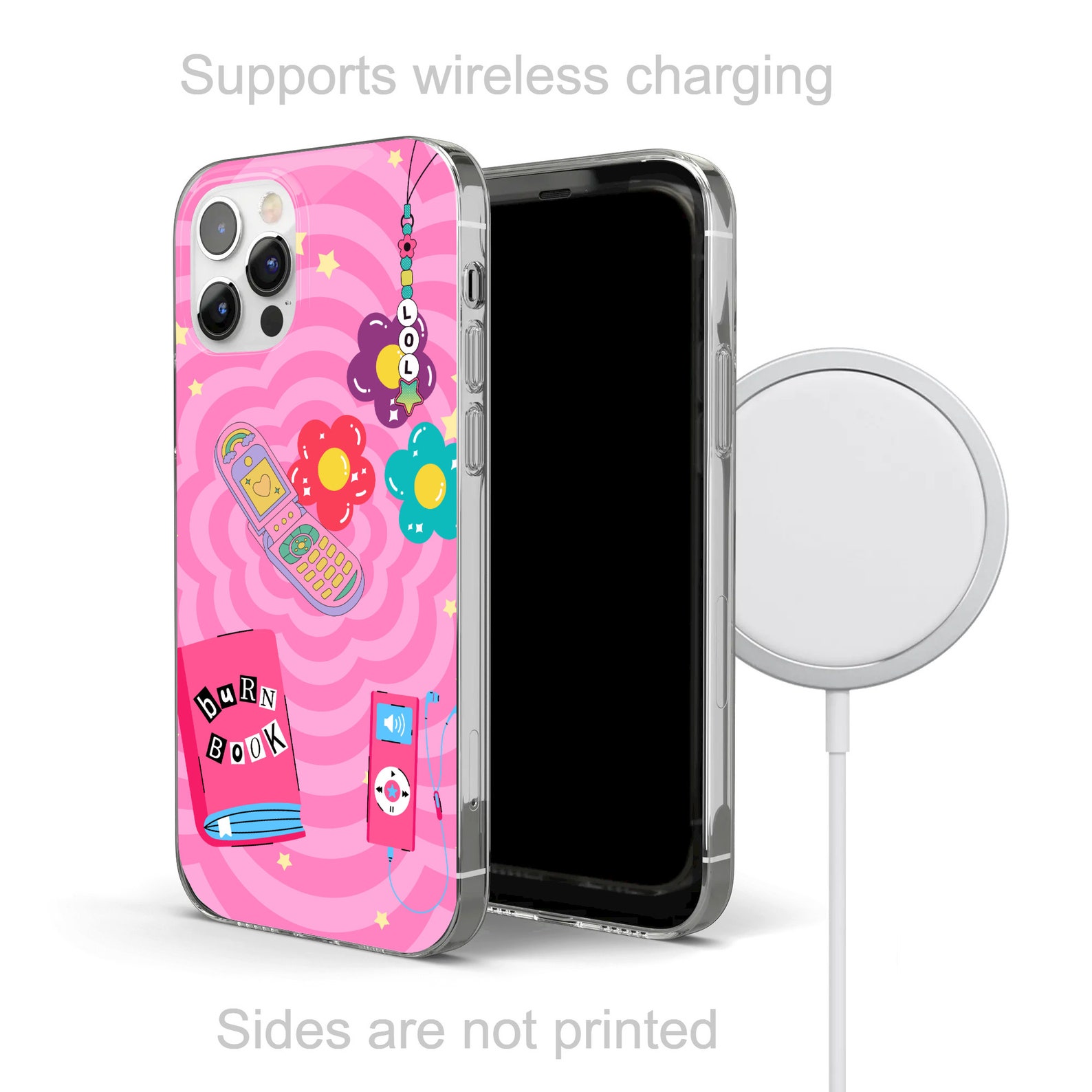 2000's Style Phone Case Girly Cover for iPhone 15pro, 14, 13, 12, 11 ...