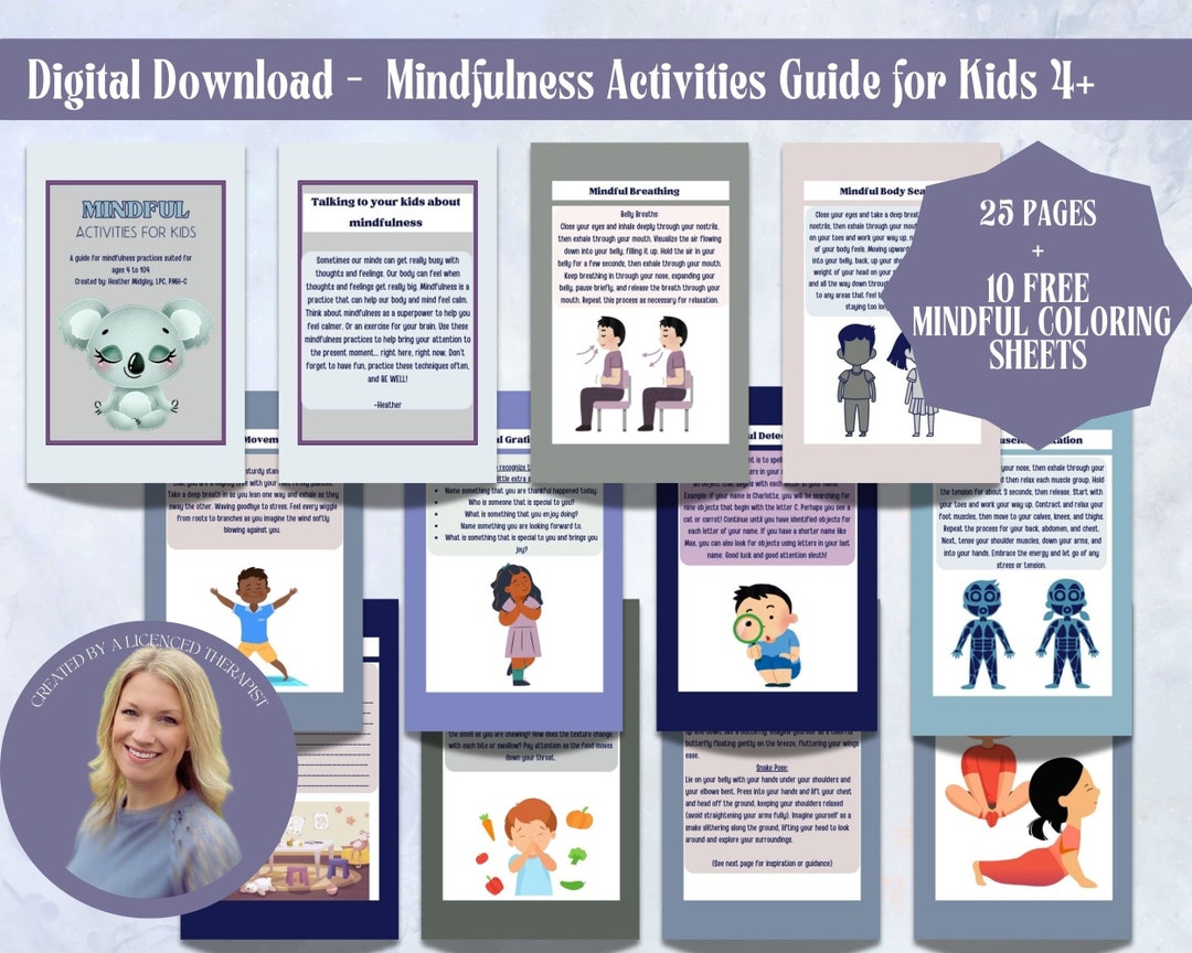 Mindfulness Guide for Kids. Mental Health Activities to Support ...
