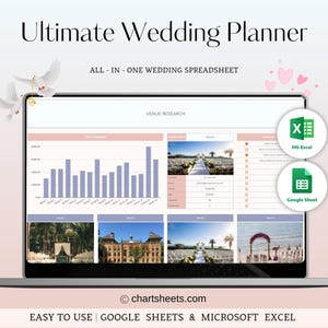Wedding Planning Spreadsheet Template in Excel & Google Sheets, All in ...