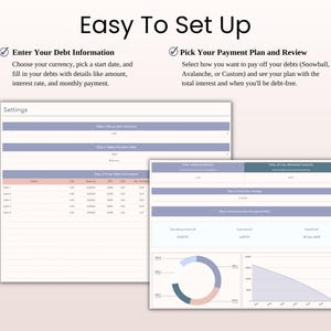 Debt Payoff Tracker Dashboard Template | Excel & Google Sheet | Debt ...