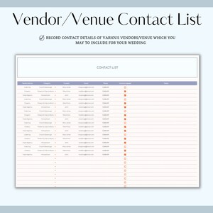 Wedding Planning Spreadsheet Template in Excel & Google Sheets, All in ...