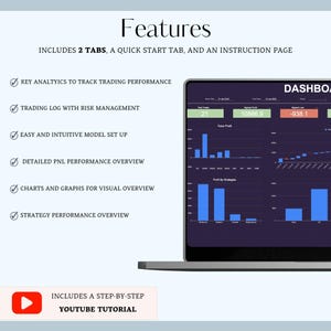 Futures Trading Journal for Google Sheets and Excel, Ultimate Companion ...