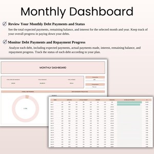 Debt Payoff Planner Tracker | Excel & Google Sheet Spreadsheets | Easy to Use | Track up to 50 ...