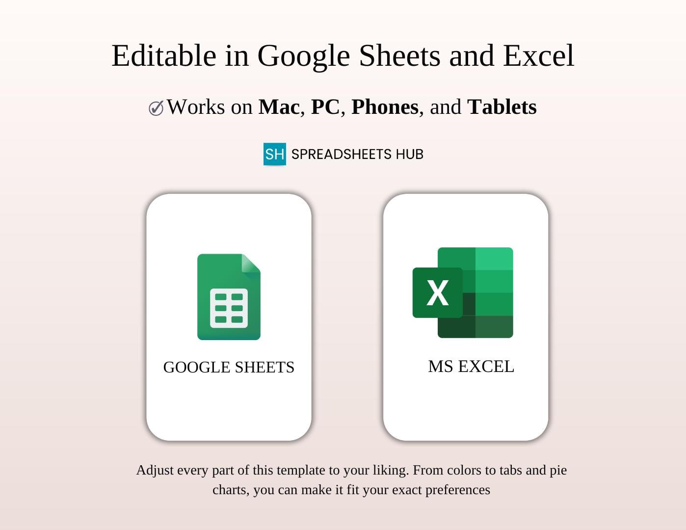 Bill Tracker Spreadsheet for Excel and Google Sheet | Supports Multiple ...