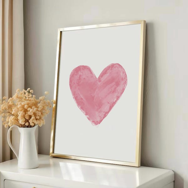 Heart Print - Etsy
