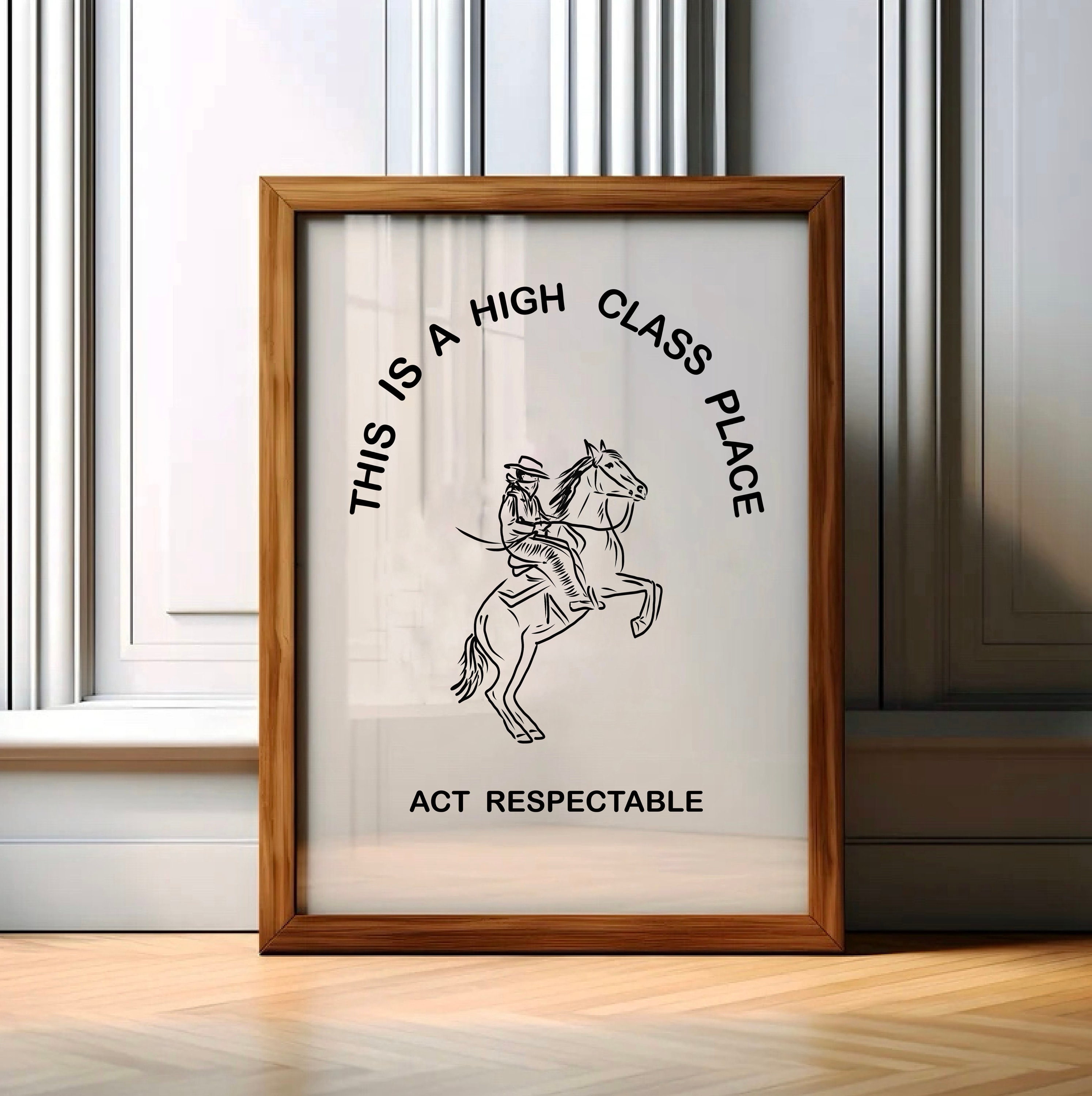 Cowboy Quote Art Print, Southwestern Minimalist Decor (digital Download ...