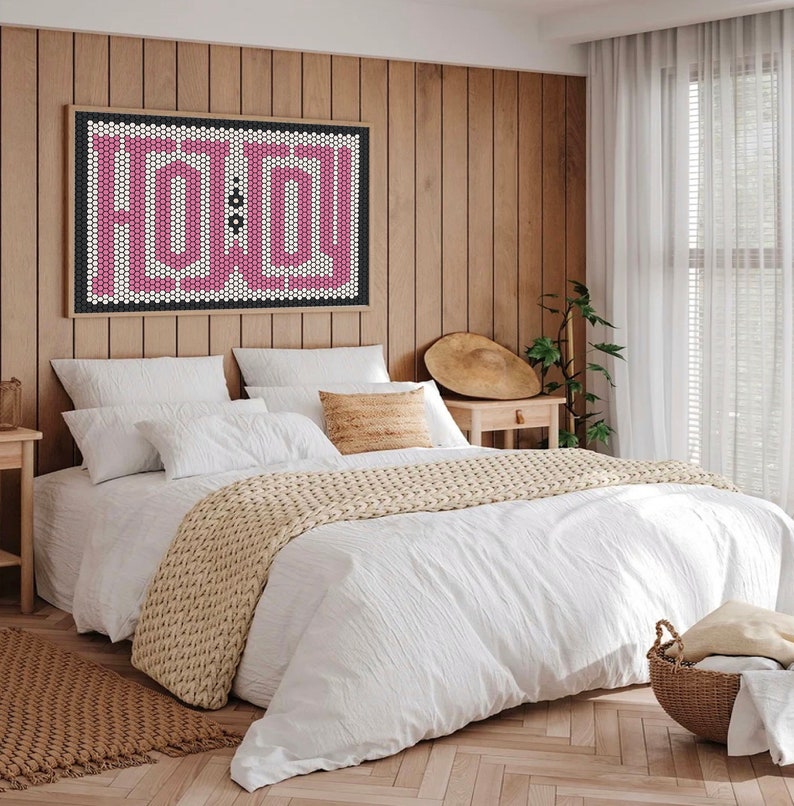 Howdy Art Print , Pink Howdy Typography , Modern Tile Poster , Cowgirl ...